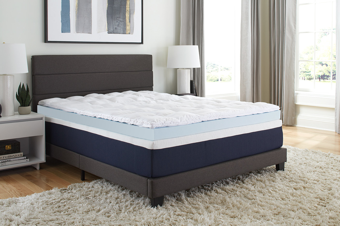 Comfort Tech™ Foam & Fiber 4” Mattress Topper - Comfort Tech